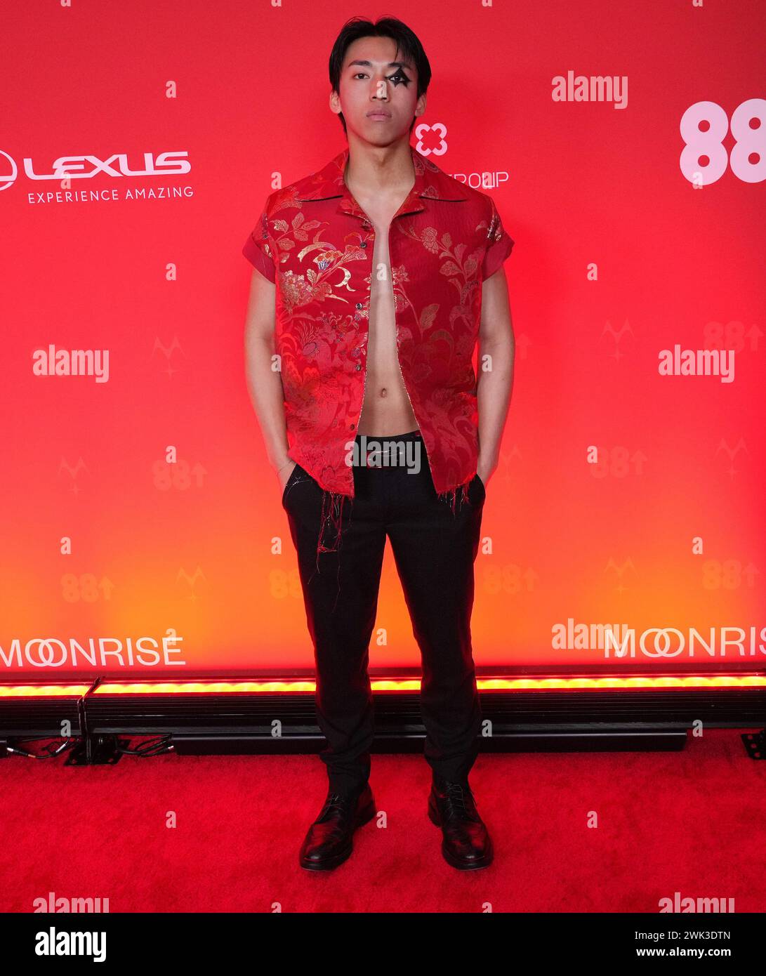 Los Angeles, USA. 17th Feb, 2024. Mad Tsai arrives at the 88rising's ...