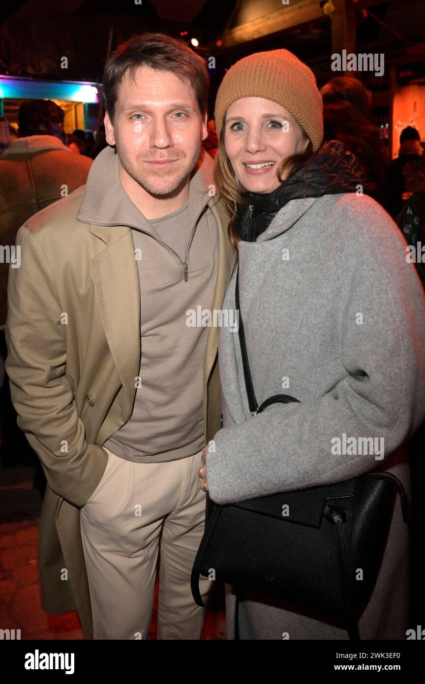 Hanno Koffler mit Ehefrau Mia Maariel Meyer bei der Medienboard Party 2024 im Rahmen der ...