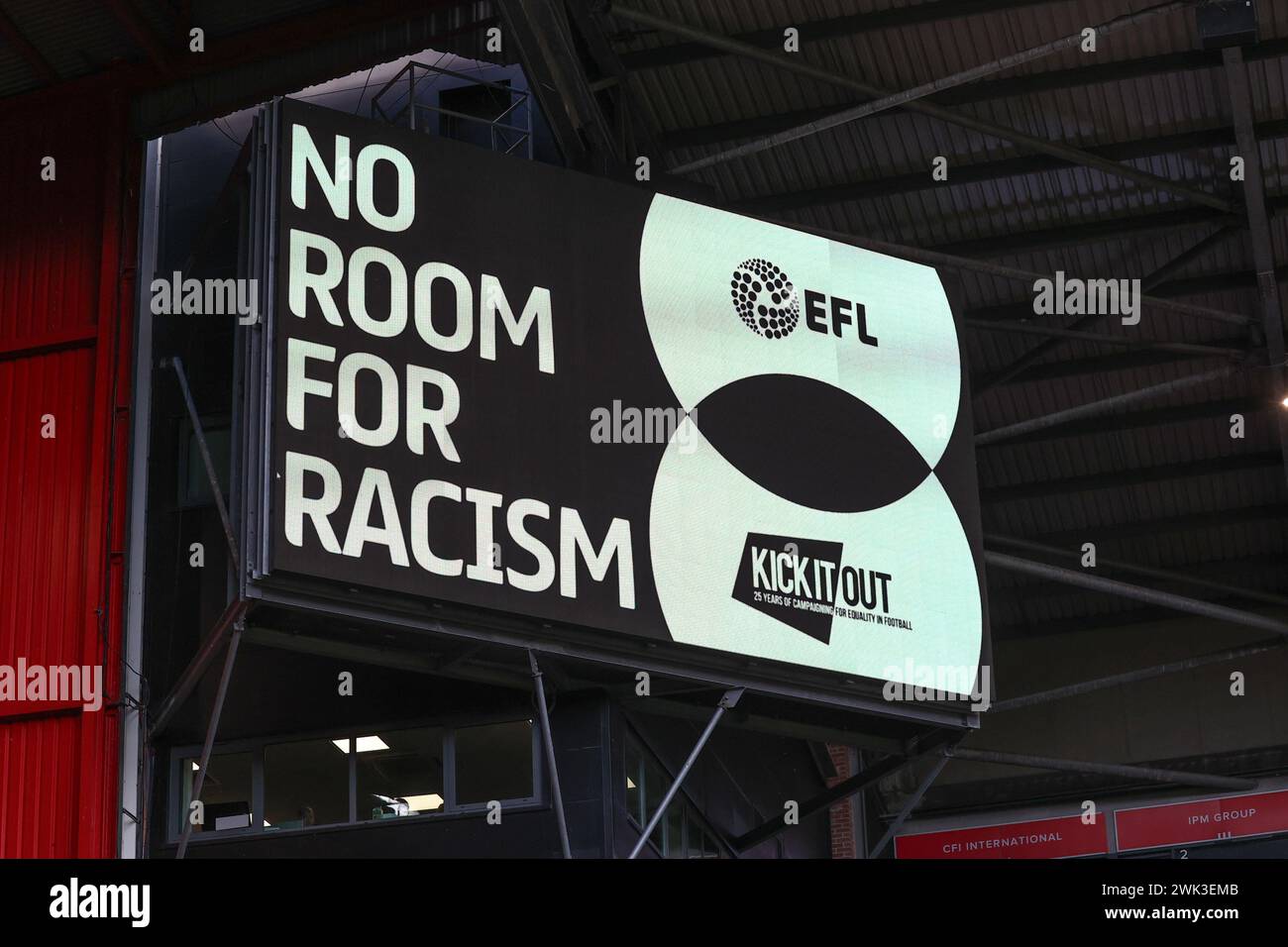 ‘No room for racism’ on the big screen during the Premier League match ...