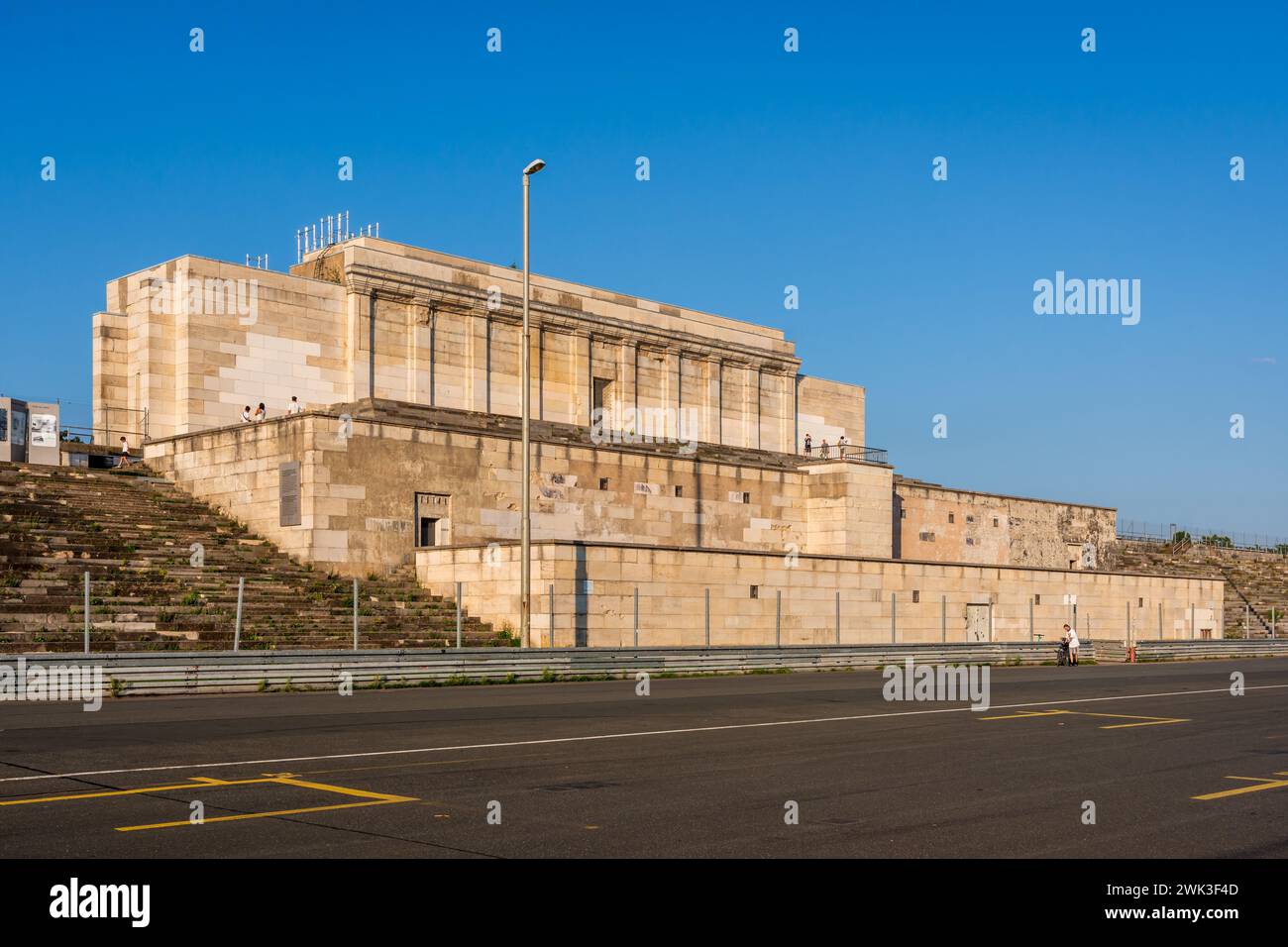 The Zeppelin grandstand built in 1935 for the Zeppelinfeld in Nuremberg ...