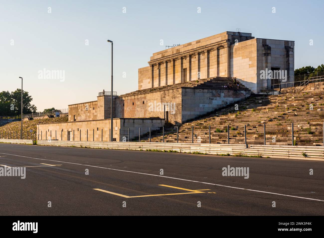 The Zeppelin grandstand built in 1935 for the Zeppelinfeld in Nuremberg ...