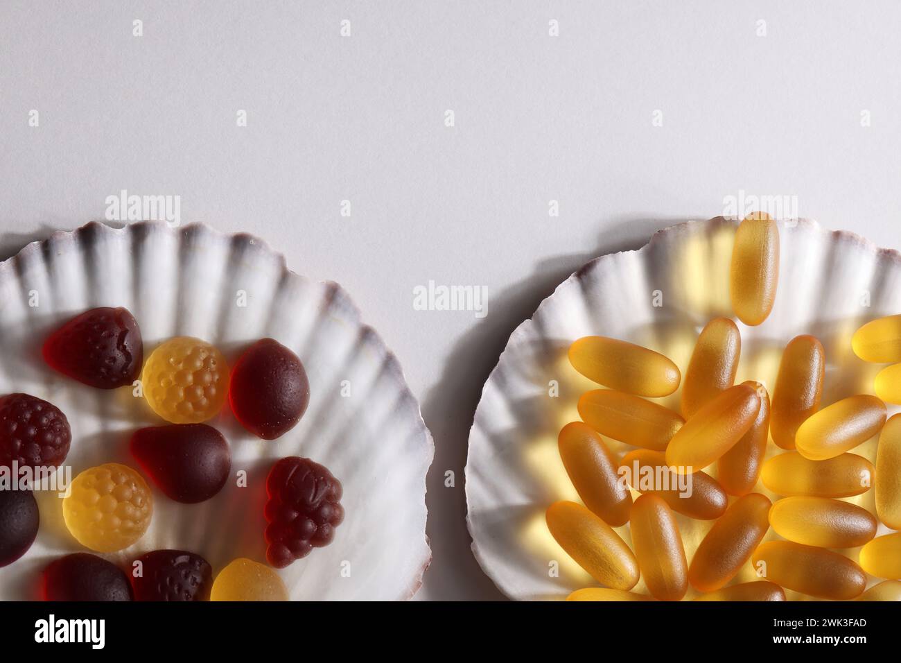 chewable supplements, nutritional gummies, edible health concept ...