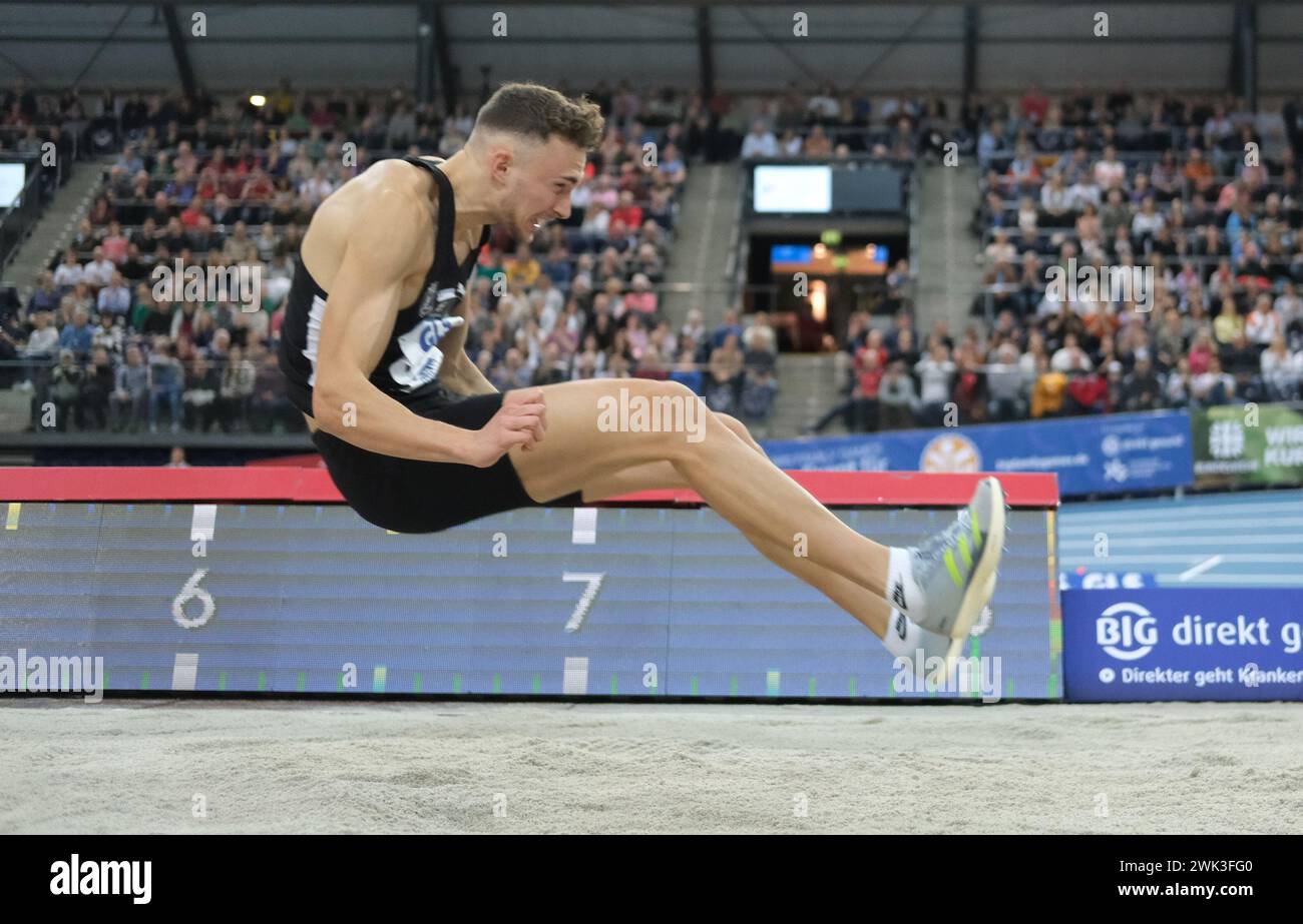 Leipzig, Germany. 18th Feb, 2024. German Indoor Championships, long ...