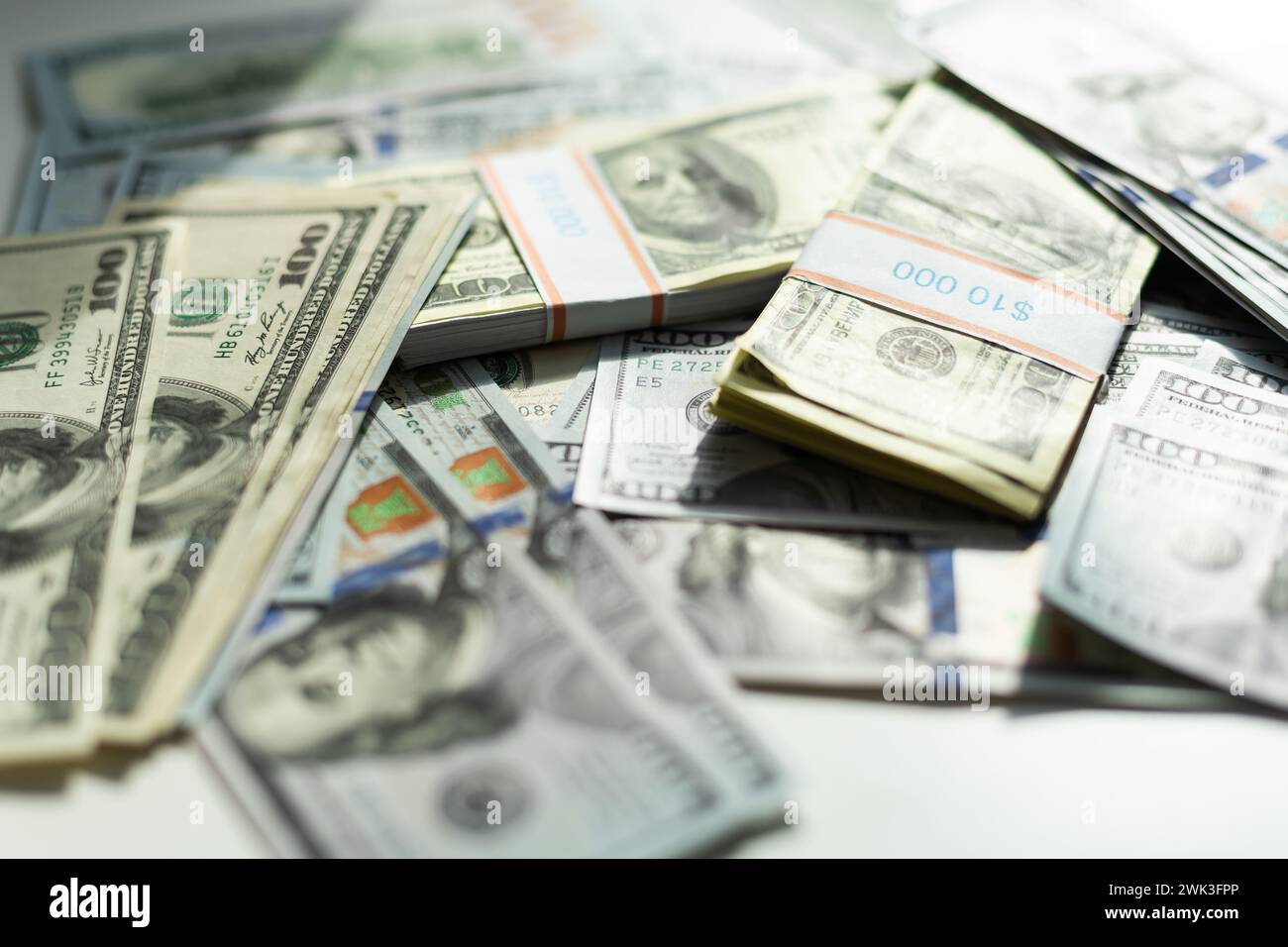 Hundred dollar bill falling slowly hi-res stock photography and images ...