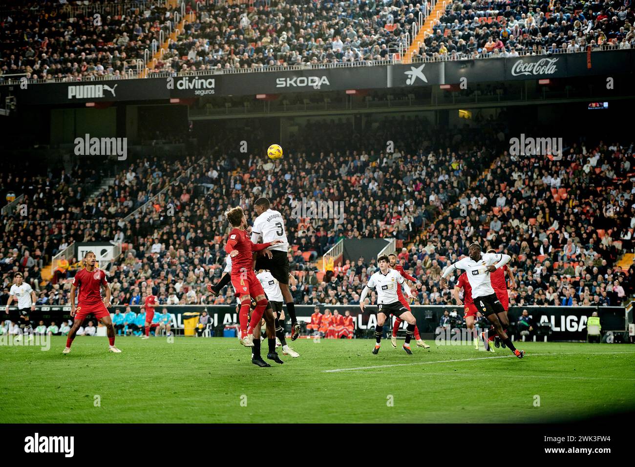 Valencia, Spain. 17th Feb, 2024. Cristhian Mosquera of Valencia CF ...