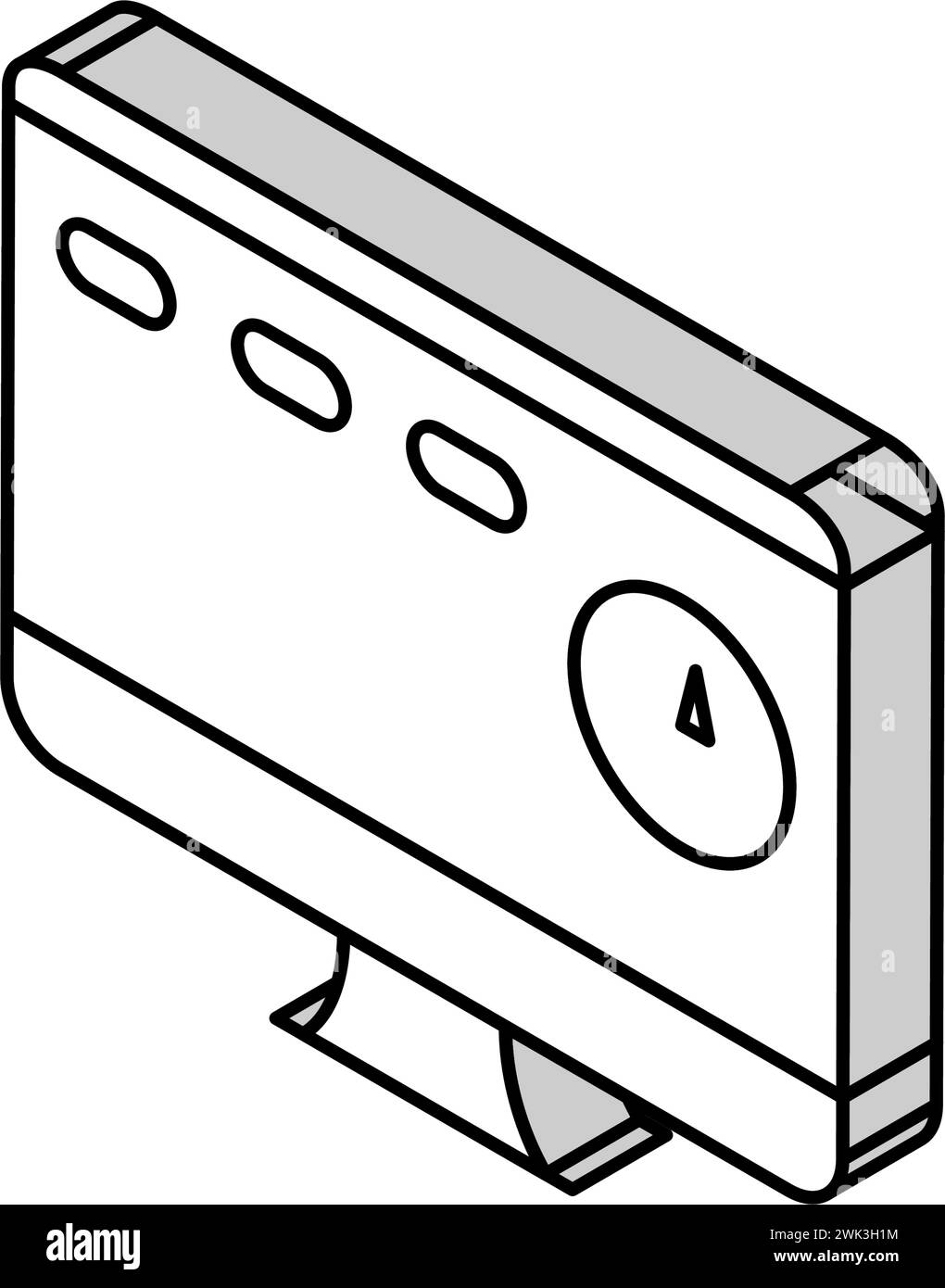 tasks on computer screen isometric icon vector illustration Stock ...