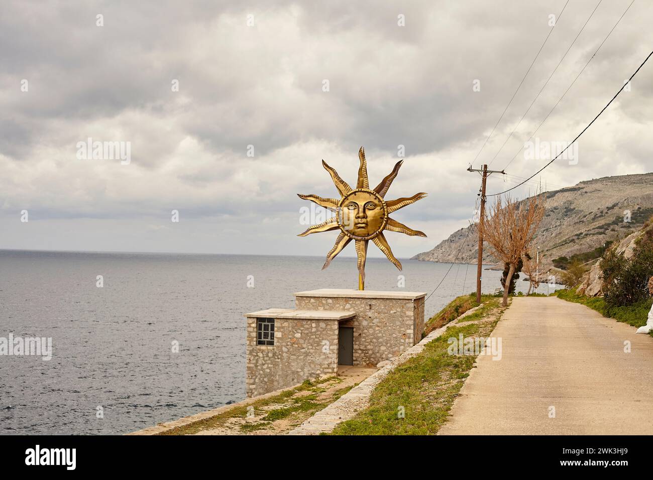 Apollo by Jeff Koons, Hydra, Greece, Jeff Koons installation of the ...