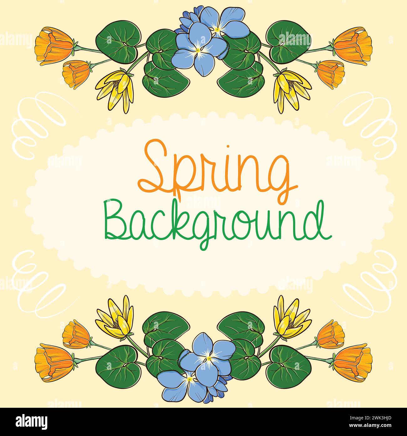 Spring background design Stock Vector Image & Art - Alamy