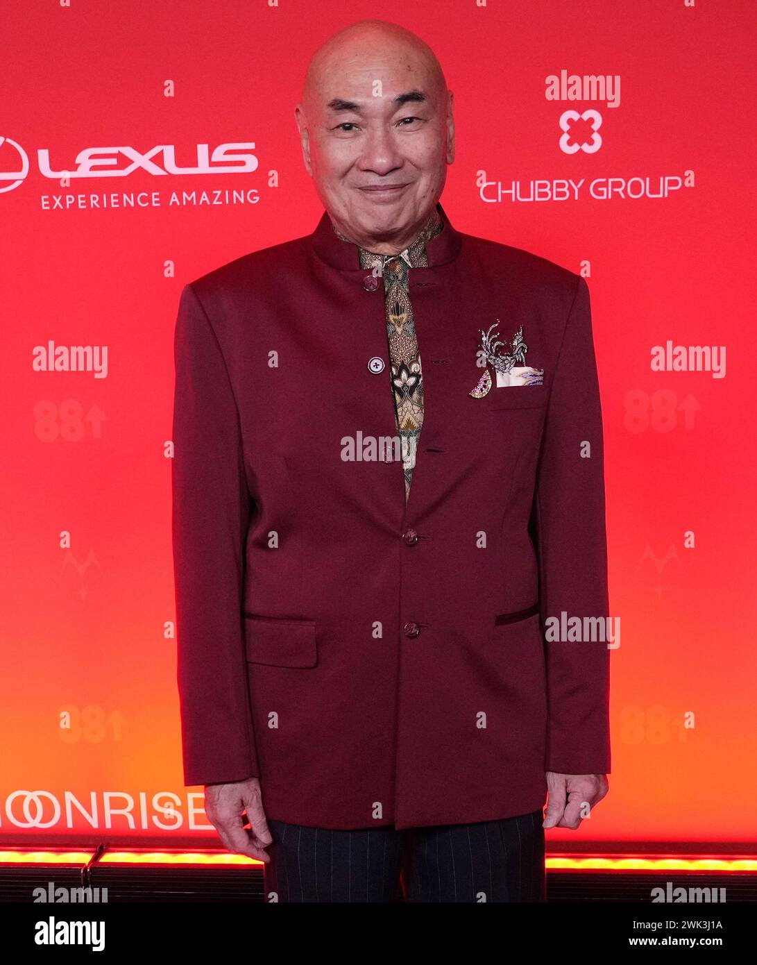 Los Angeles, USA. 17th Feb, 2024. Lim Kay Siu arrives at the 88rising's ...
