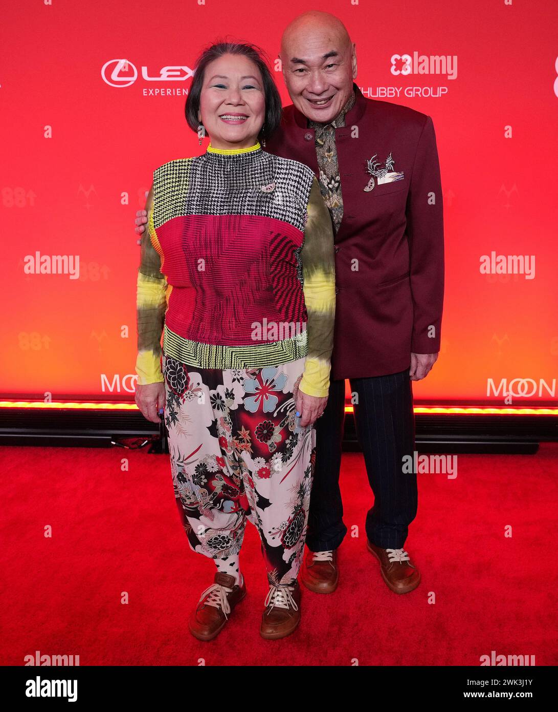 Los Angeles, USA. 17th Feb, 2024. (L-R) Neo Swee Lin and Lim Kay Siu ...