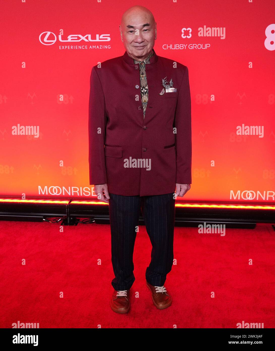 Los Angeles, USA. 17th Feb, 2024. Lim Kay Siu arrives at the 88rising's ...