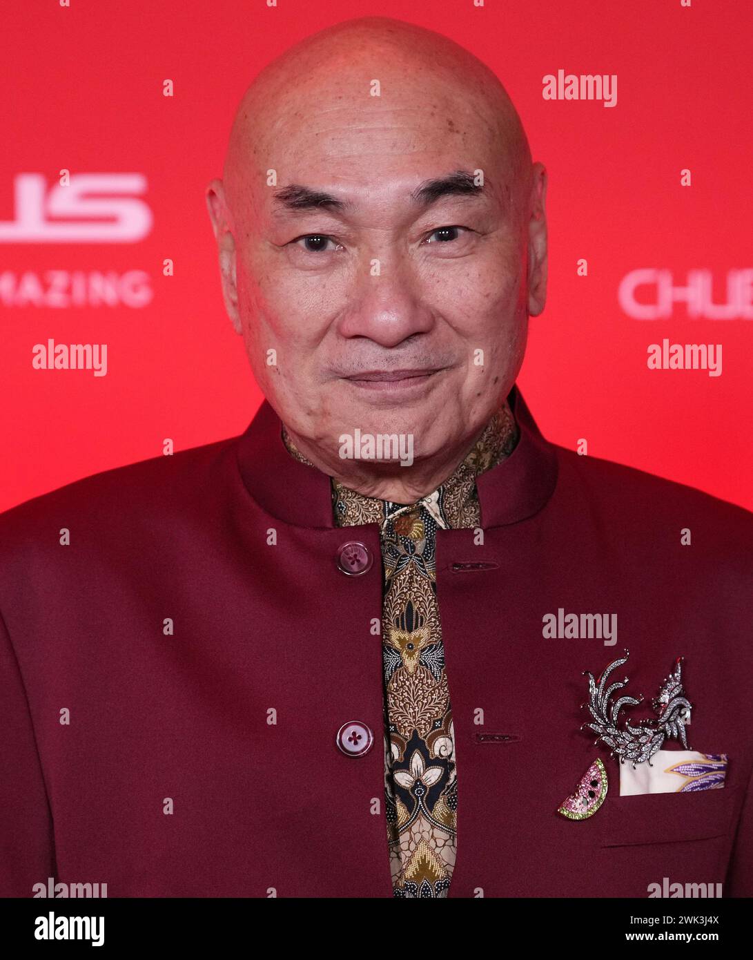 Los Angeles, USA. 17th Feb, 2024. Lim Kay Siu arrives at the 88rising's ...