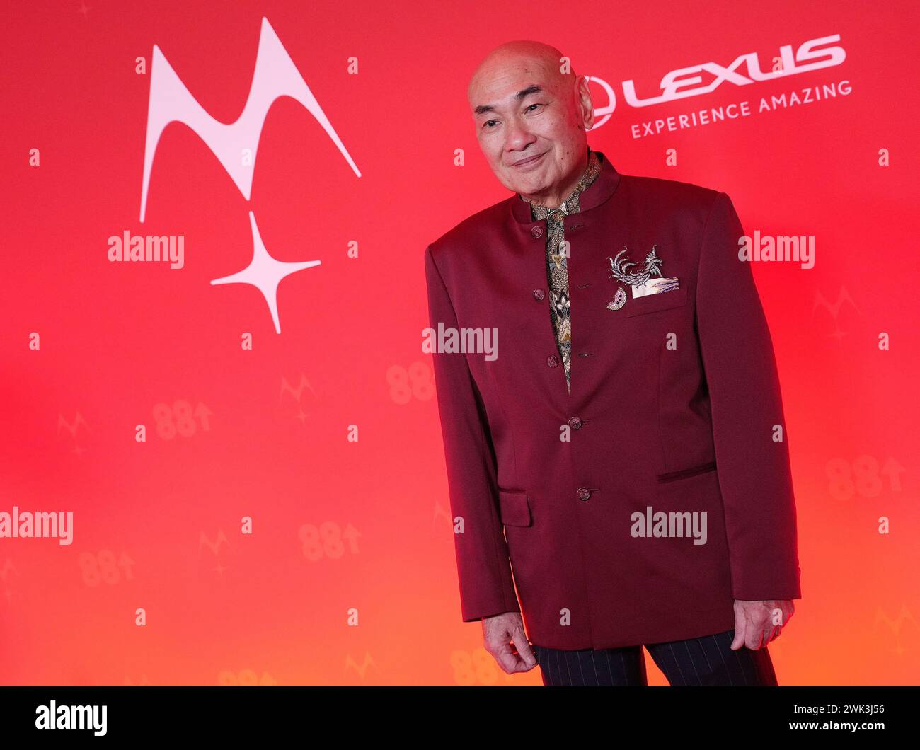 Los Angeles, USA. 17th Feb, 2024. Lim Kay Siu arrives at the 88rising's ...
