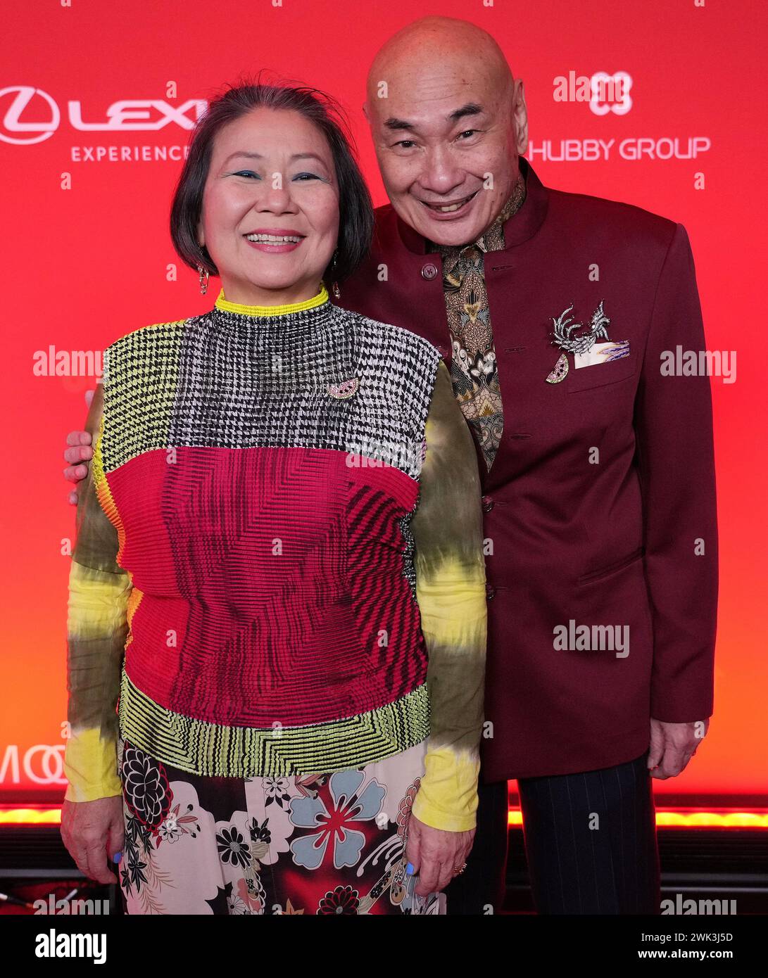 Los Angeles, USA. 17th Feb, 2024. (L-R) Neo Swee Lin and Lim Kay Siu ...