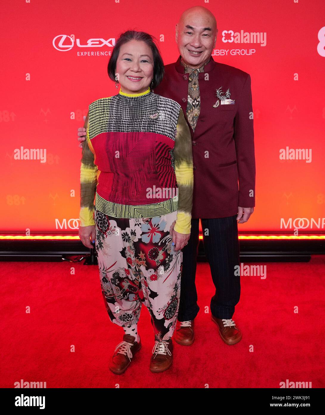 Los Angeles, USA. 17th Feb, 2024. (L-R) Neo Swee Lin and Lim Kay Siu ...
