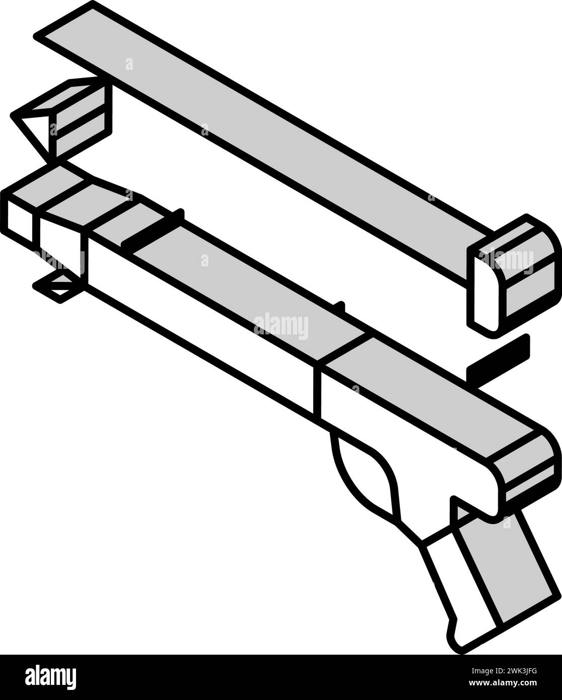 harpoon weapon isometric icon vector illustration sign Stock Vector ...