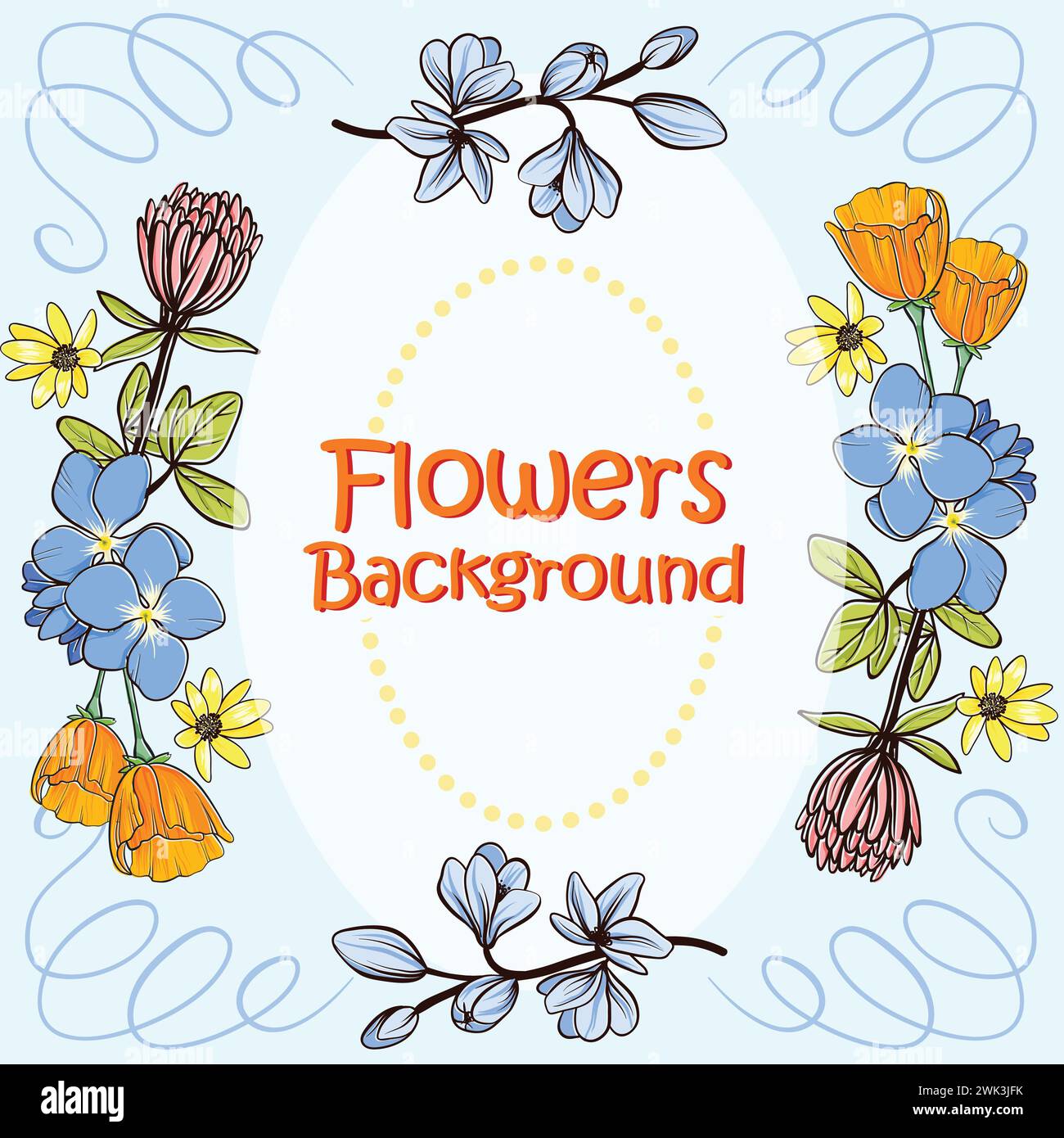 Flowers background design Stock Vector Image & Art - Alamy
