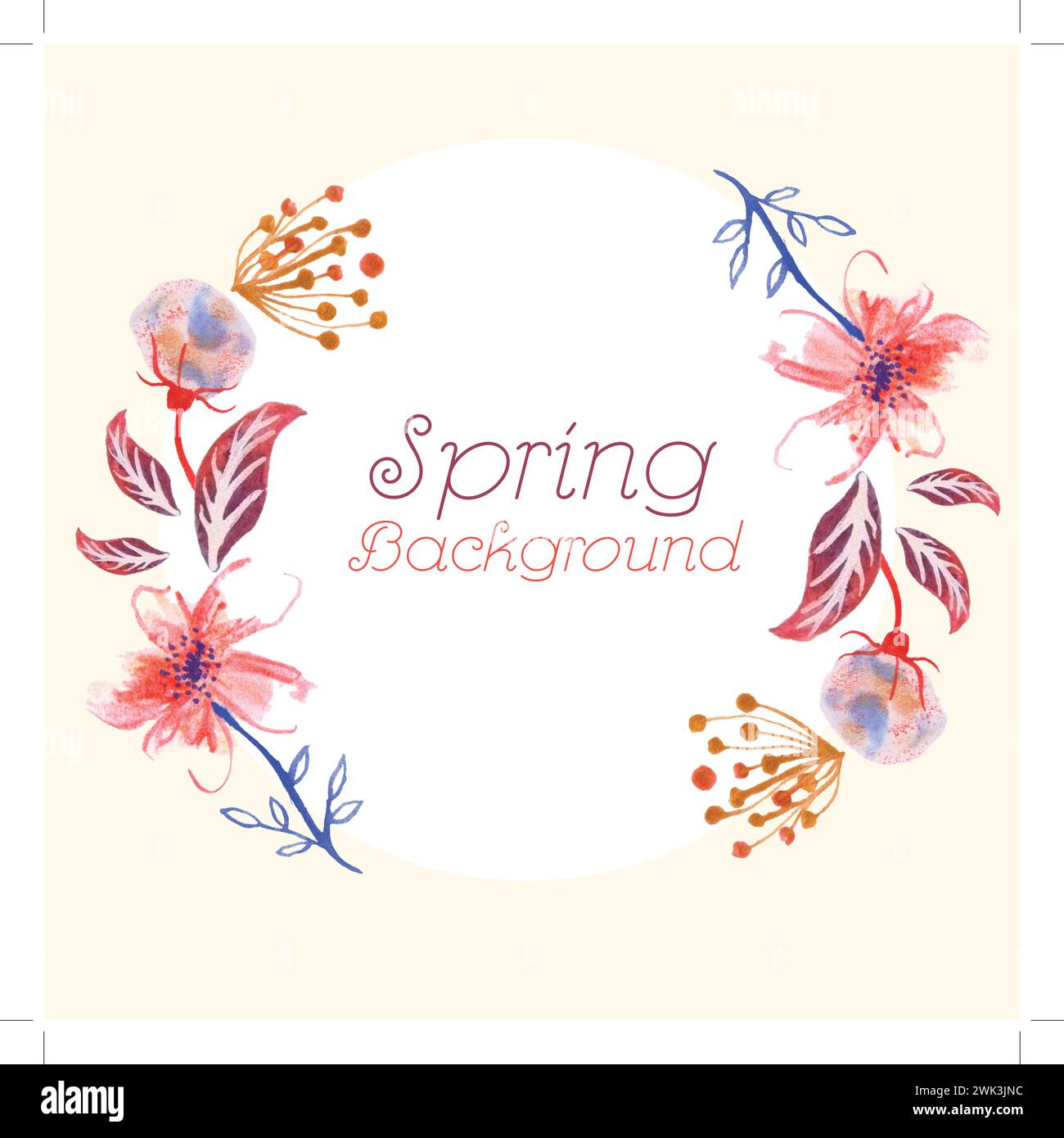 Spring background design Stock Vector Image & Art - Alamy