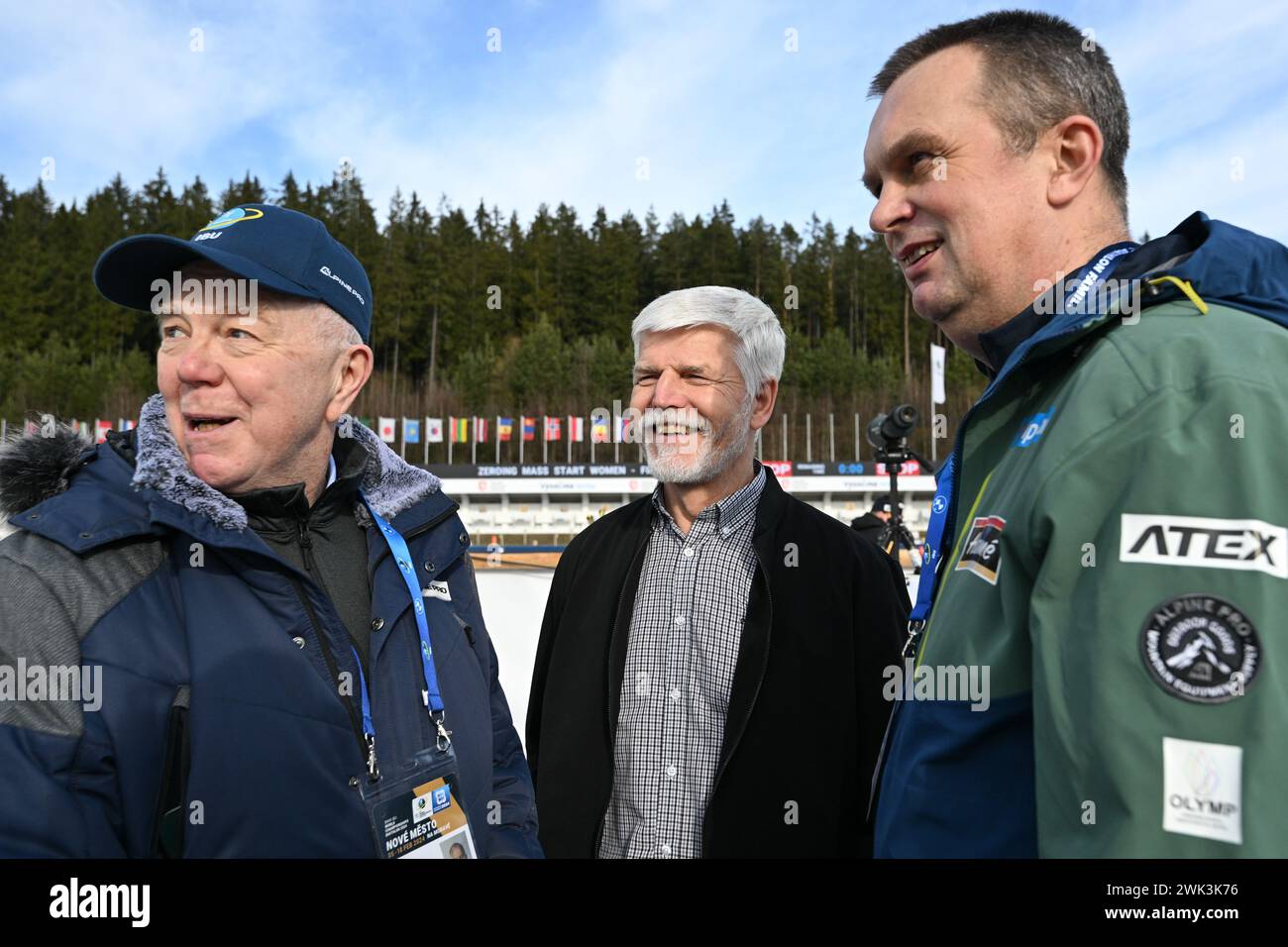 From left Olee Dahlin, IBU President, Czech President Petr Pavel and ...