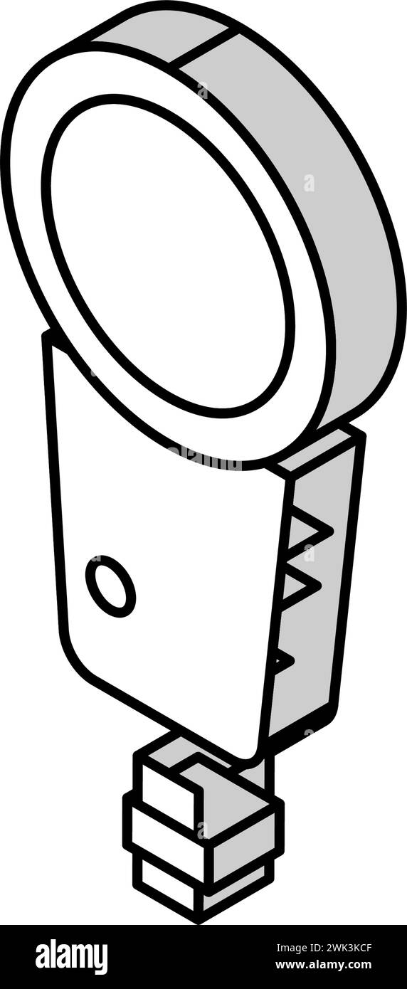 depth gauge isometric icon vector illustration sign Stock Vector Image ...