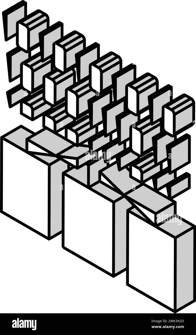 Files Encryption Isometric Icon Vector Illustration Sign Stock Vector Image And Art Alamy