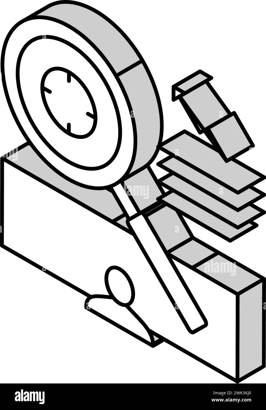 target market research isometric icon vector illustration Stock Vector ...