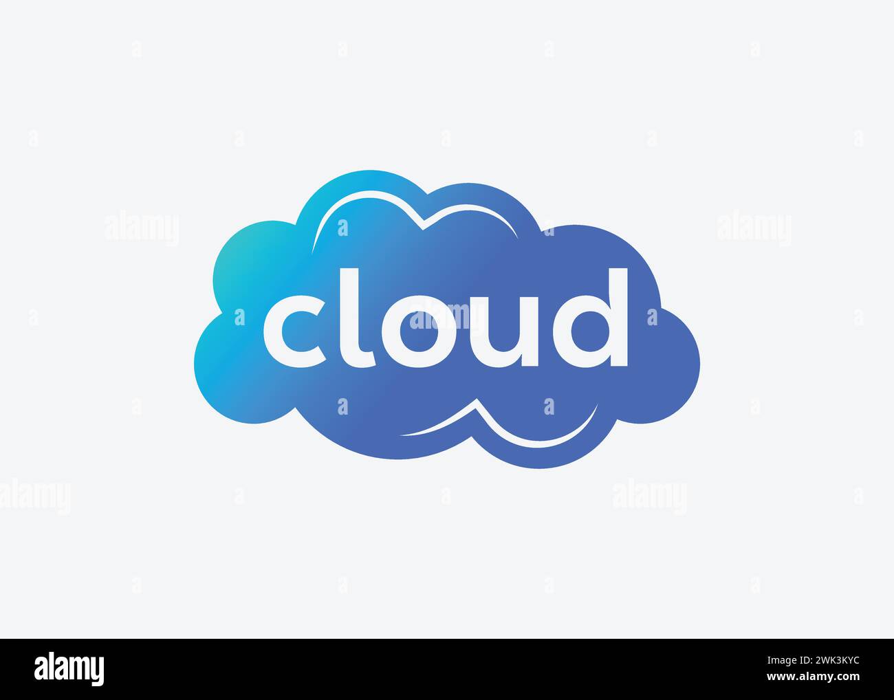 Creative and minimal Cloud vector logo design template. cloud logo ...