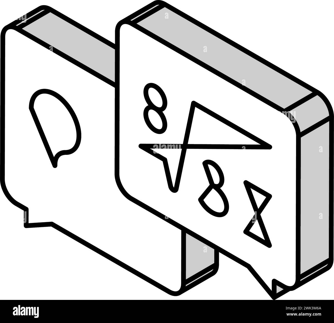 math solving geek isometric icon vector illustration Stock Vector Image ...