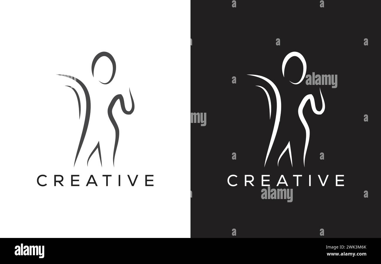 Weight loss vector logo. Slim body shape logo. female Slim body outline ...