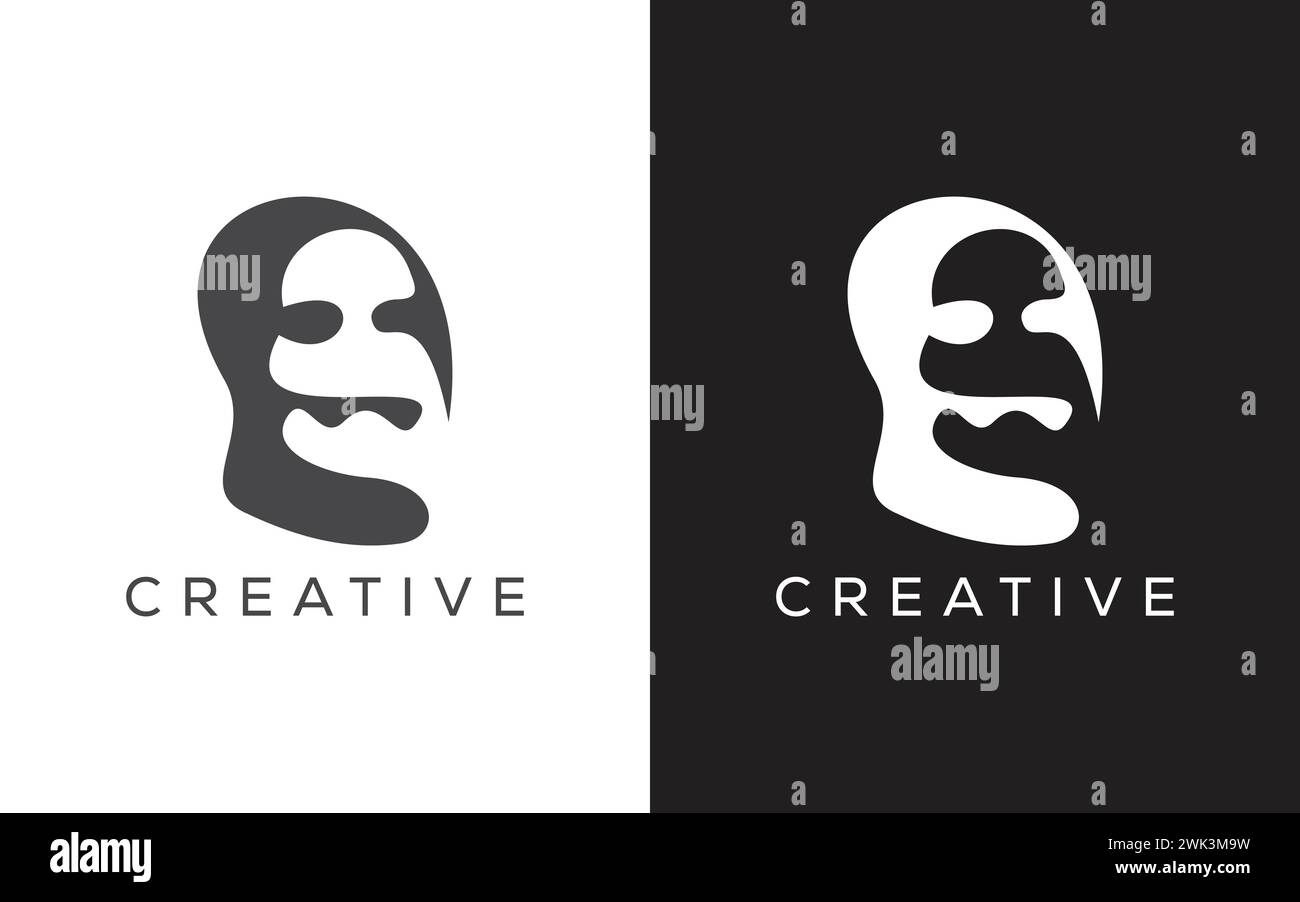 Skeleton face logo Stock Vector Images - Alamy