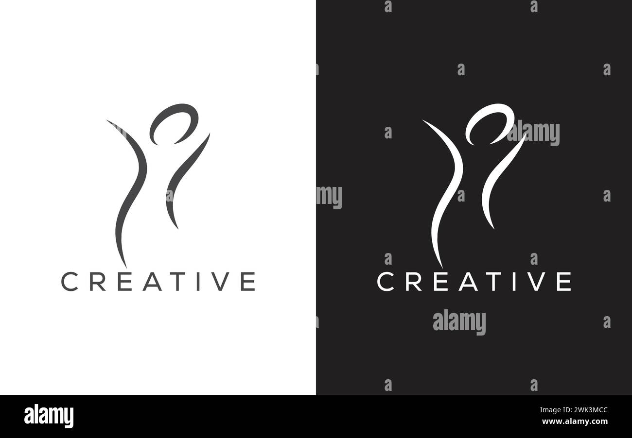 Weight loss vector logo. Slim body shape logo. female Slim body outline ...