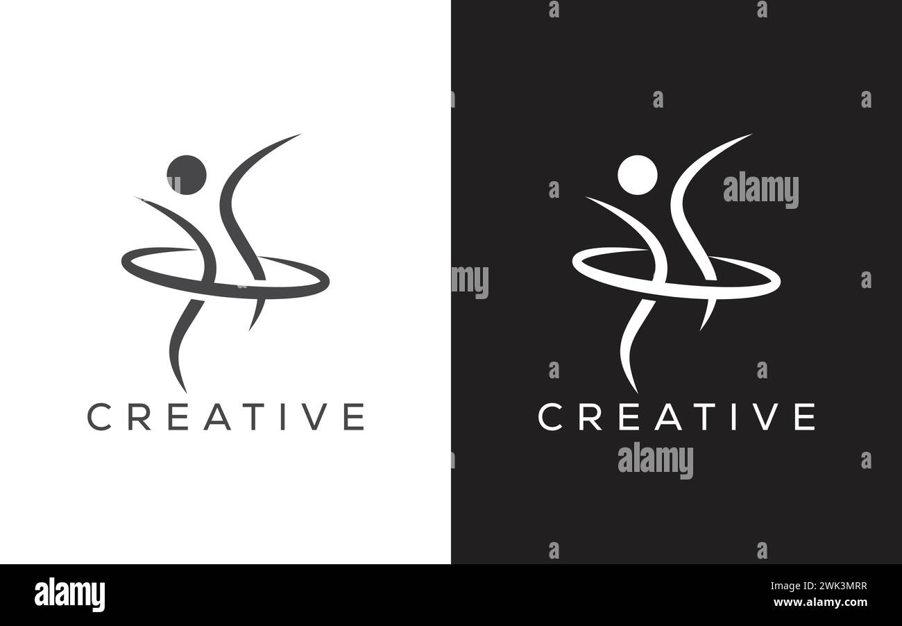 Weight loss vector logo. Slim body shape logo. female Slim body outline ...