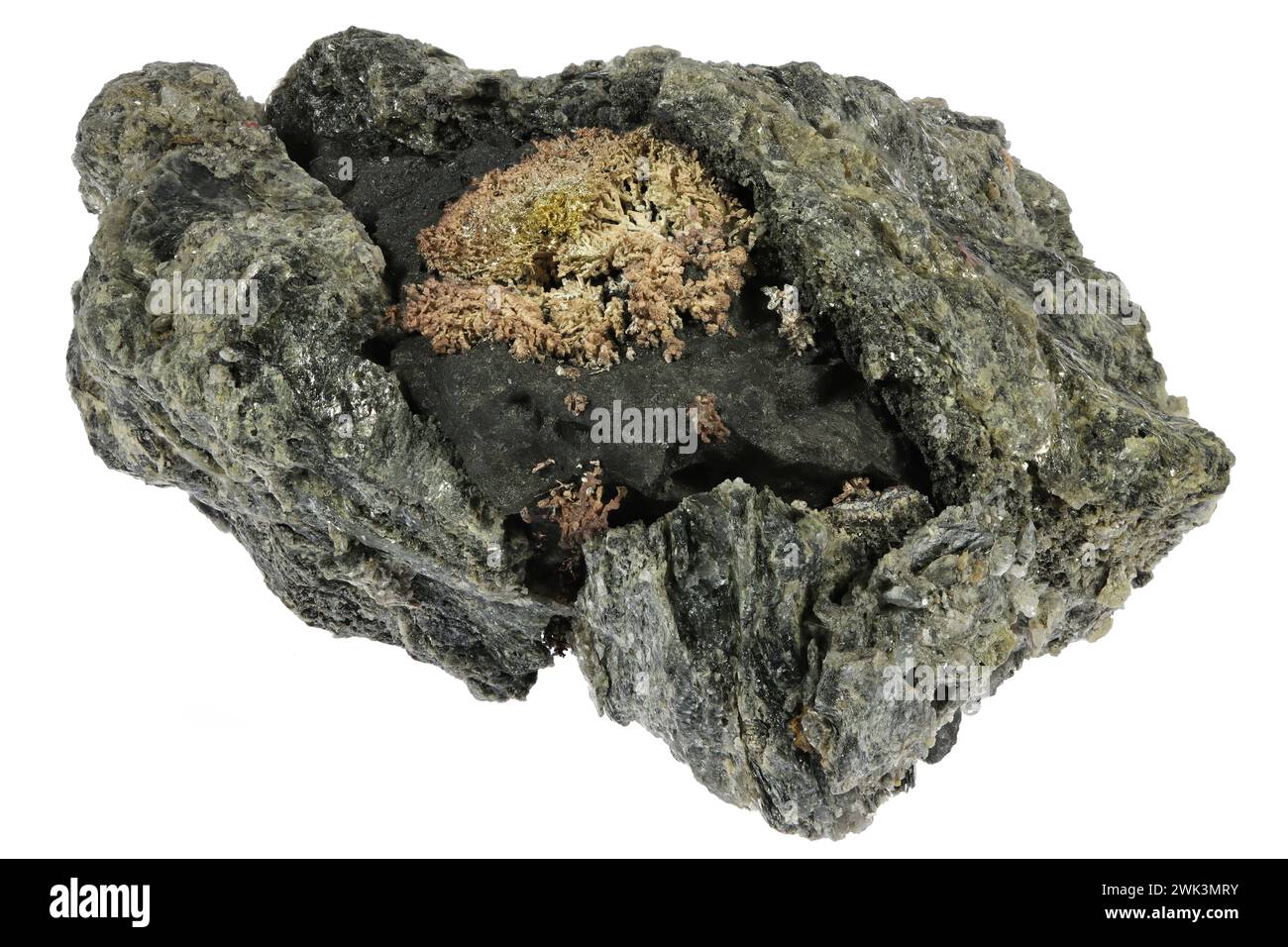 native silver on arsenic from Tellerhäuser, Ore Mountains, Germany ...