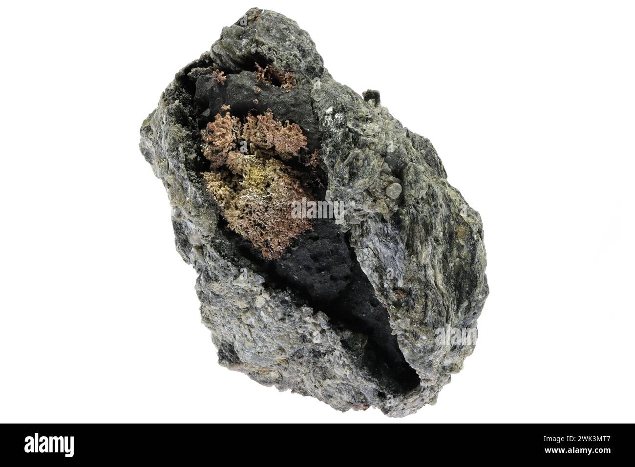 native silver on arsenic from Tellerhäuser, Ore Mountains, Germany ...