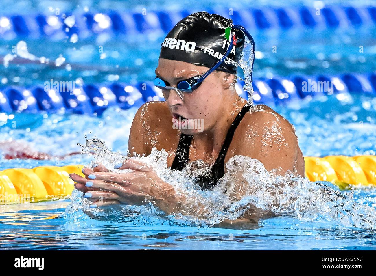 Doha, Qatar. 18th Feb, 2024. Sara Franceschi of Italy competes in the ...