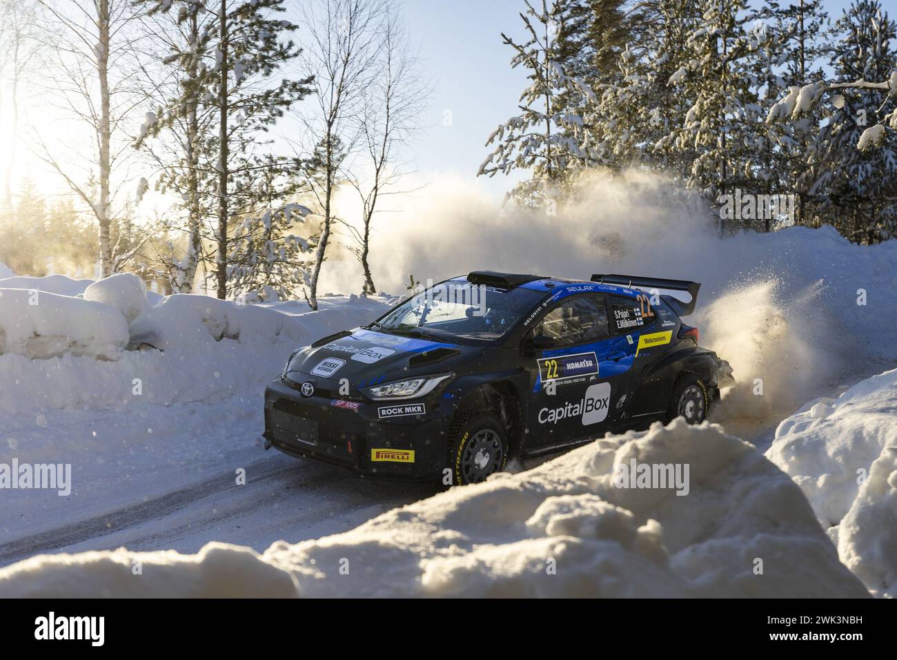 22 PAJARI Sami, MALKONEN Enni, Toyota Yaris Rally2, action during the ...