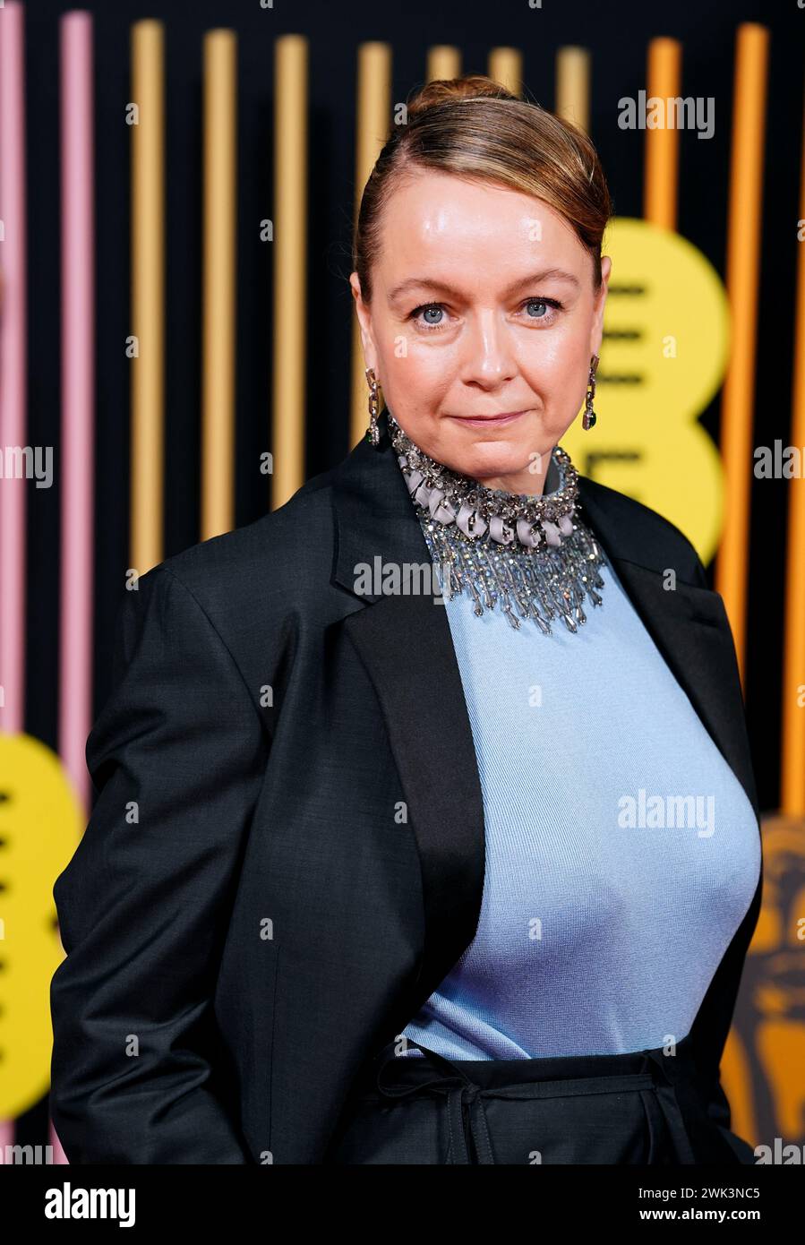 Samantha Morton attends the Bafta Film Awards 2024, at the Royal ...