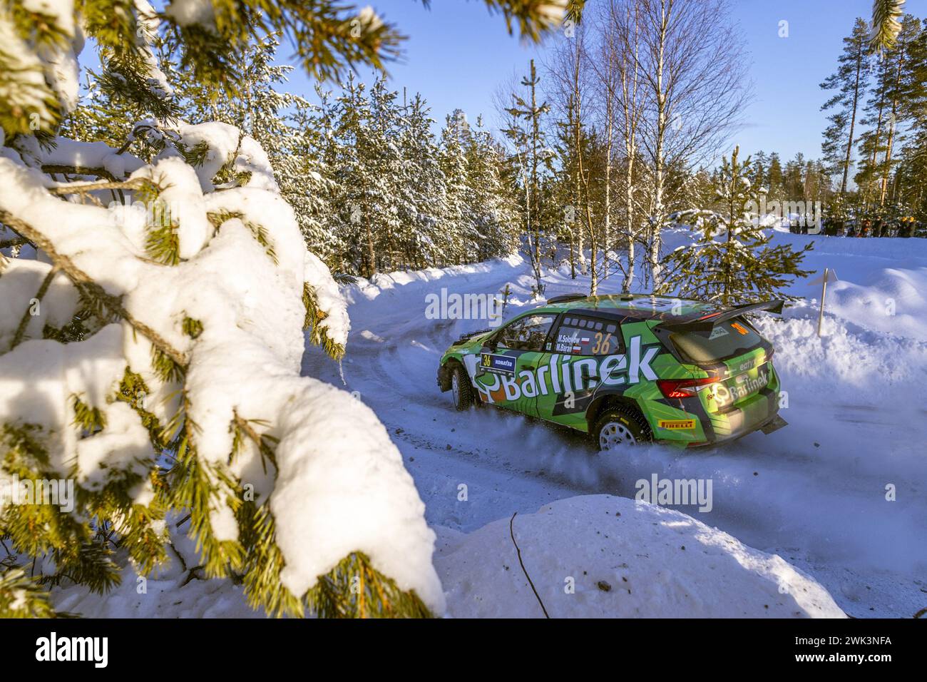 36 SOLOWOW Michal, BARAN Maciej, Skoda Fabia RS Rally2, action during ...
