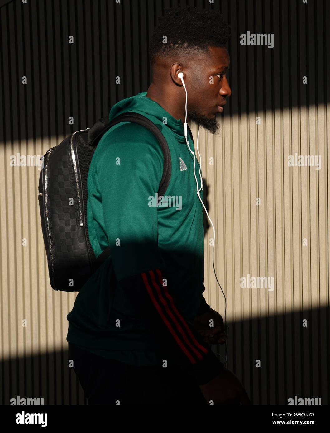 Manchester United goalkeeper Andre Onana arrives ahead of the Premier ...