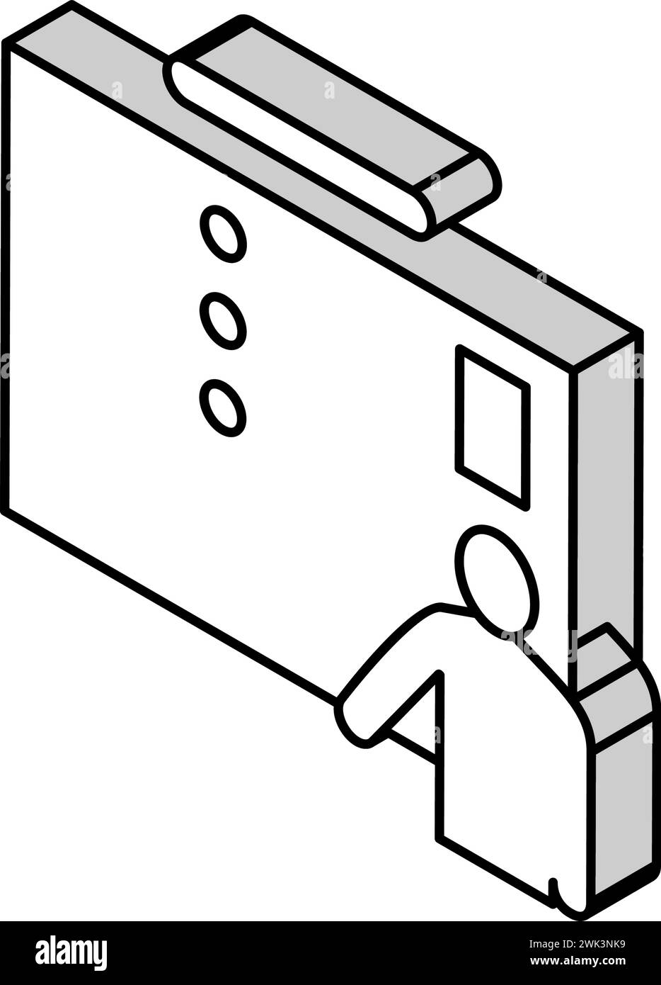 human represent cv isometric icon vector illustration Stock Vector ...