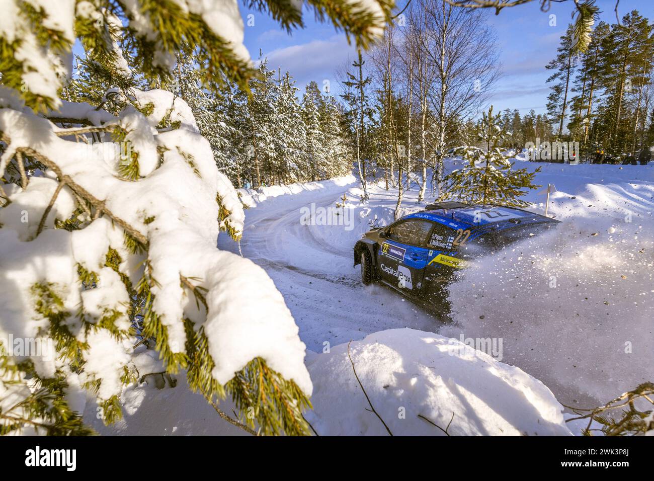 22 PAJARI Sami, MALKONEN Enni, Toyota Yaris Rally2, action during the ...