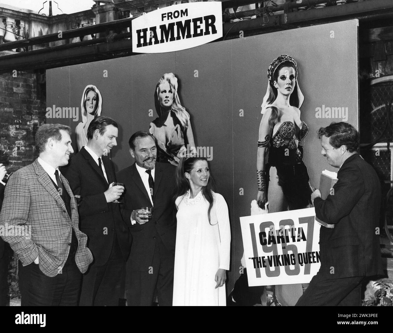 Director DON CHAFFEY and Finnish actress CARITA JARVINEN talking to ...