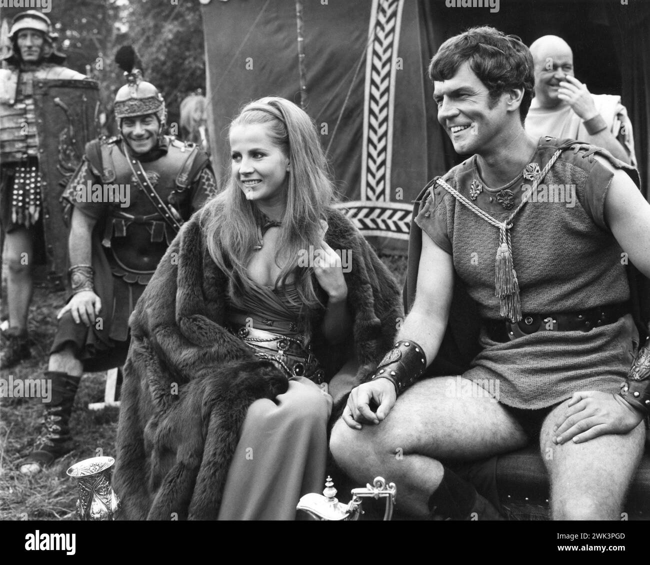 CARITA and DON MURRAY in a candid photo taken during the making of THE ...