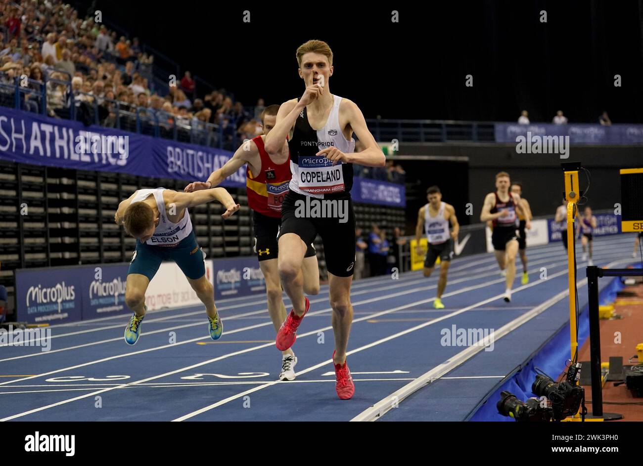 Piers Copeland wins the Men's 1500m Final during day two of the 2024 ...