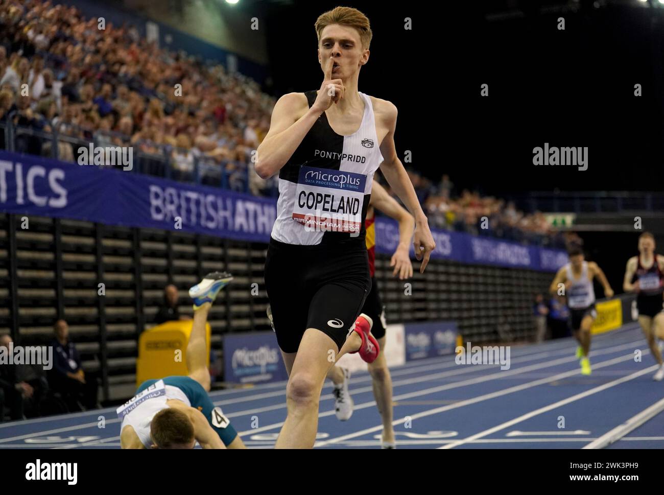Piers Copeland wins the Men's 1500m Final during day two of the 2024 ...