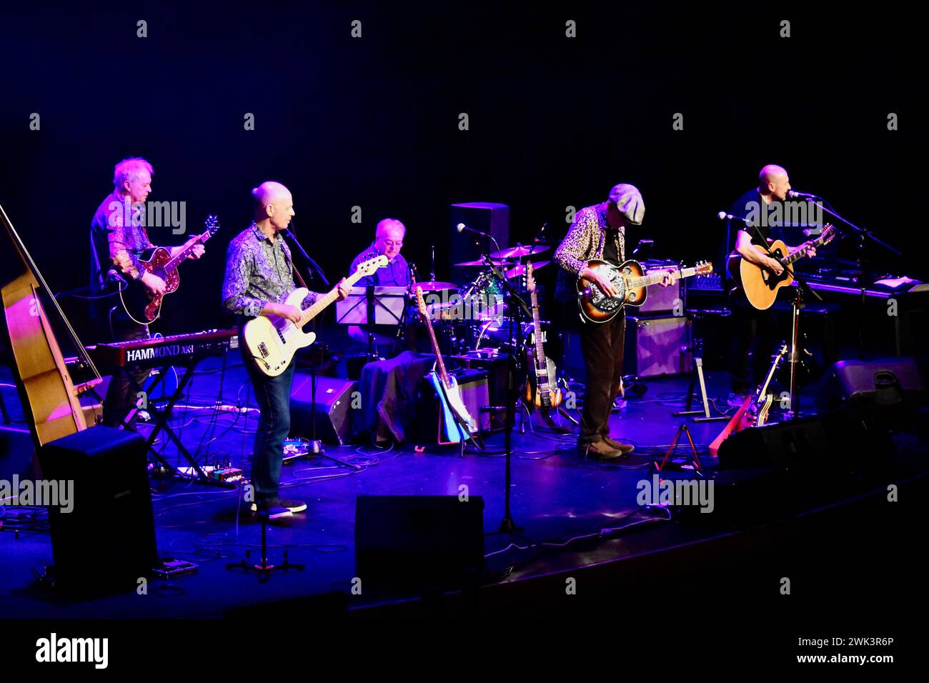 Yarm, UK. 17 Feb 2024. Folk rock band Lindisfarne performed to sell-out ...