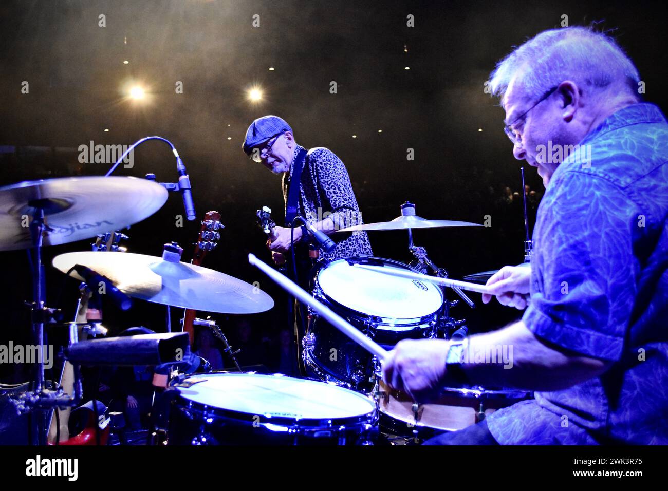Yarm, UK. 17 Feb 2024. Rod Clements and drummer Paul Smith pictured as ...