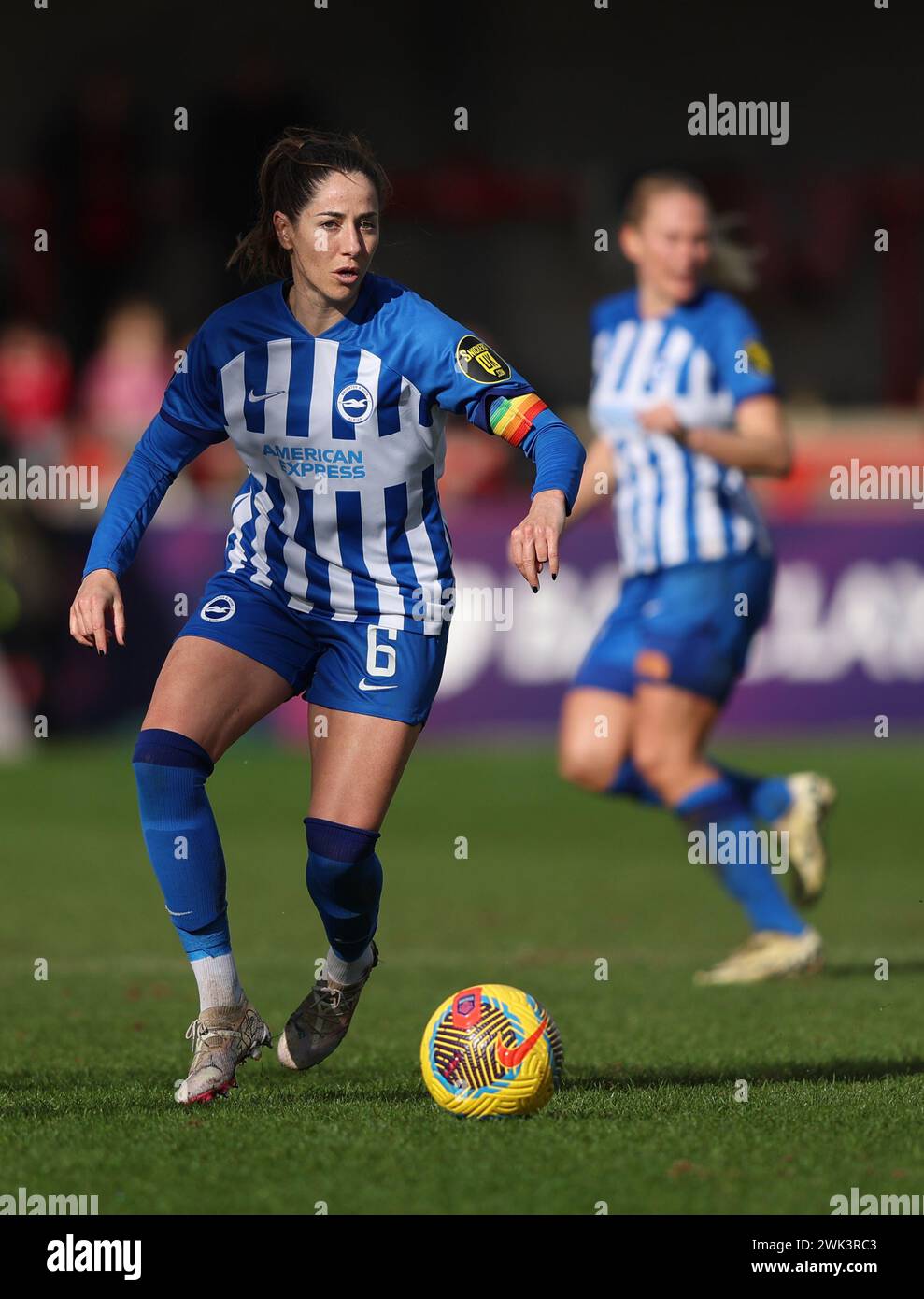 Crawley, UK. 18th Feb, 2024. Brighton's Vicky Losada during the ...
