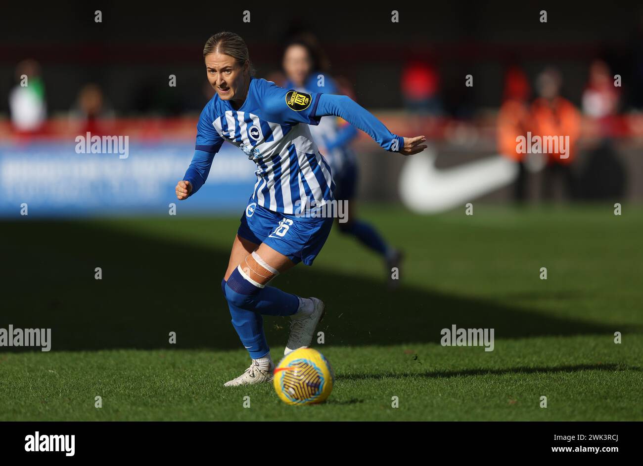 Crawley, UK. 18th Feb, 2024. Brighton's Emma Kullberg during the ...