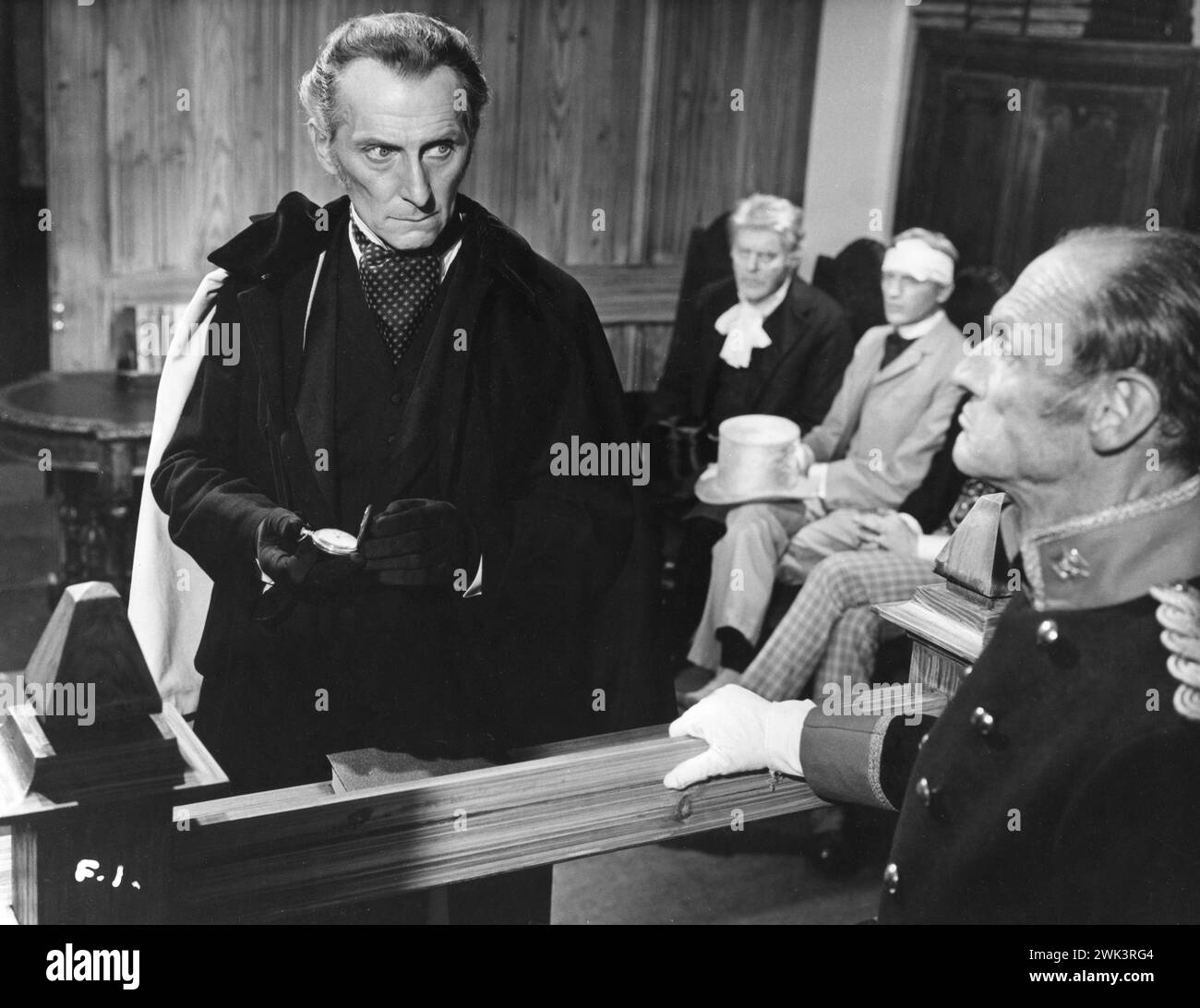 PETER CUSHING, THORLEY WALTERS, PETER BLYTHE and PETER MADDEN in a ...